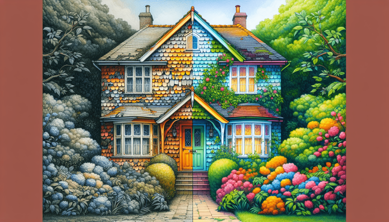 Painted Shingles Before And After | home-remodel-ideas.com